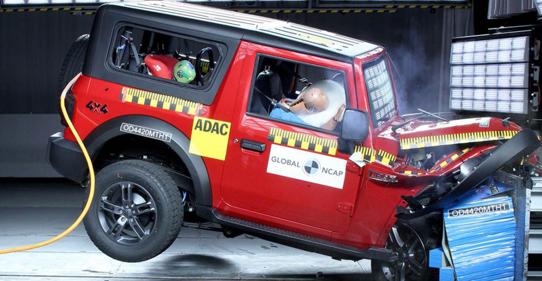 2020 Mahindra Thar Gets A 4 Star Global NCAP Rating