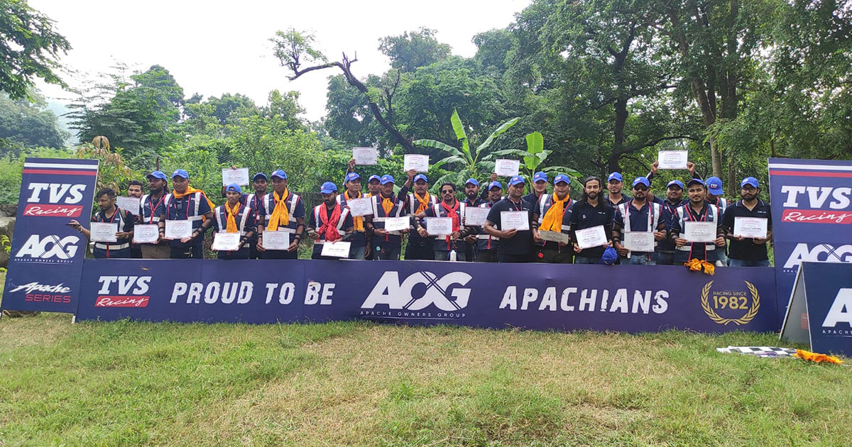 TVS Organizes 'AOG Ride' in Dhangadhi With 40 Riders