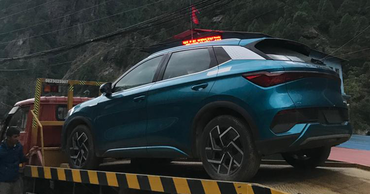 BYD Atto 3 Electric SUV Spotted Enroute to Kathmandu Ahead Of Launch