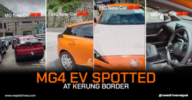 MG4 EV Spotted At Rasuwagadhi-Kerung Customs